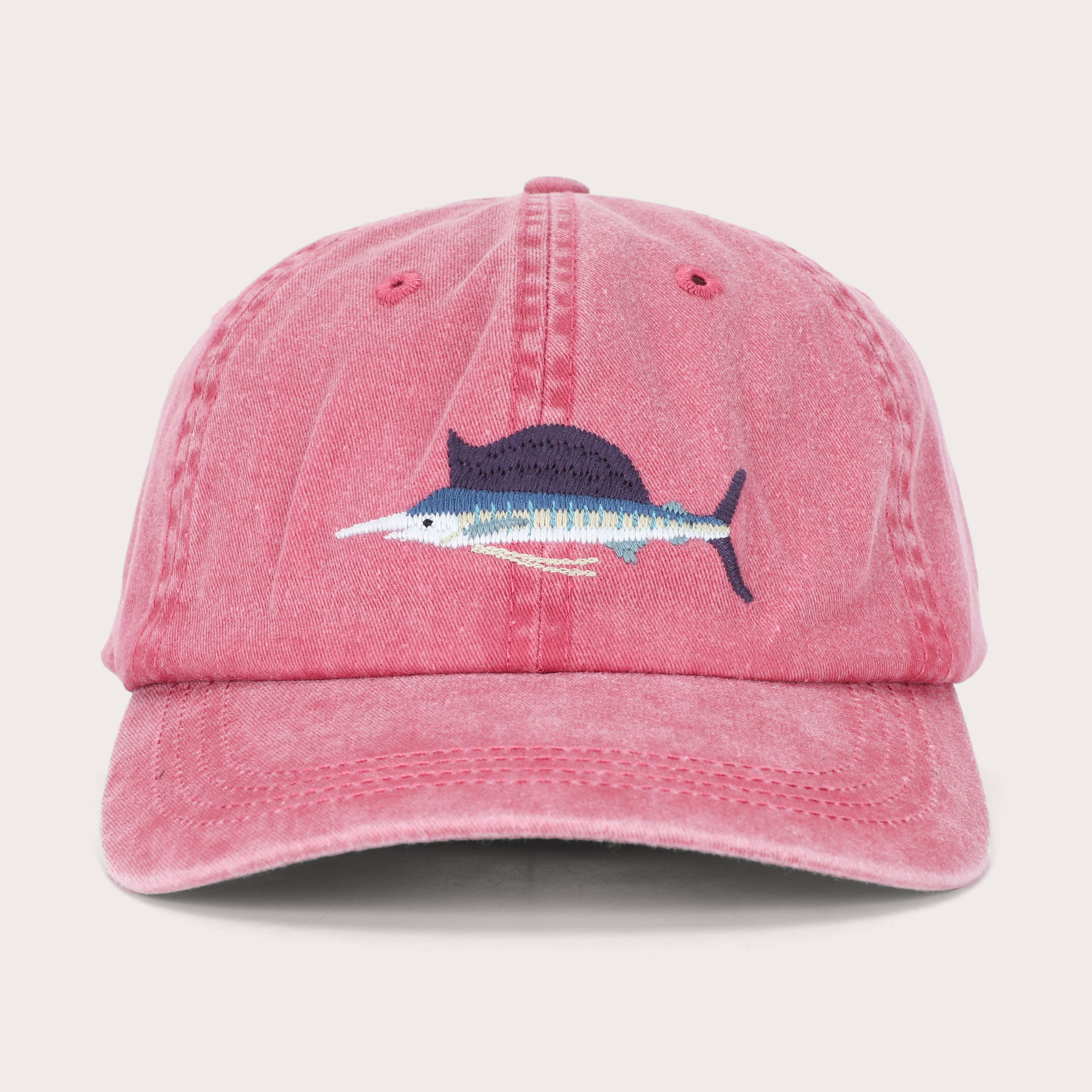 Sailfish Fish Lid | Cotton Dad Cap in Pink – T&T Clean Surf